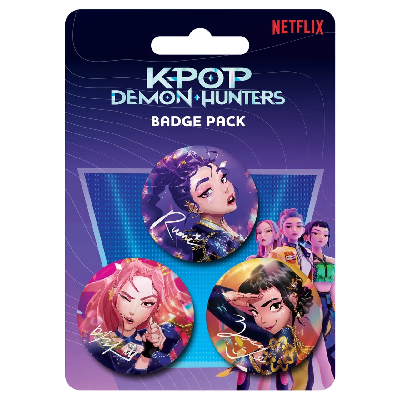 KPOP DEMON HUNTERS - Huntrix Badges 3-Pack – Cool-Merch