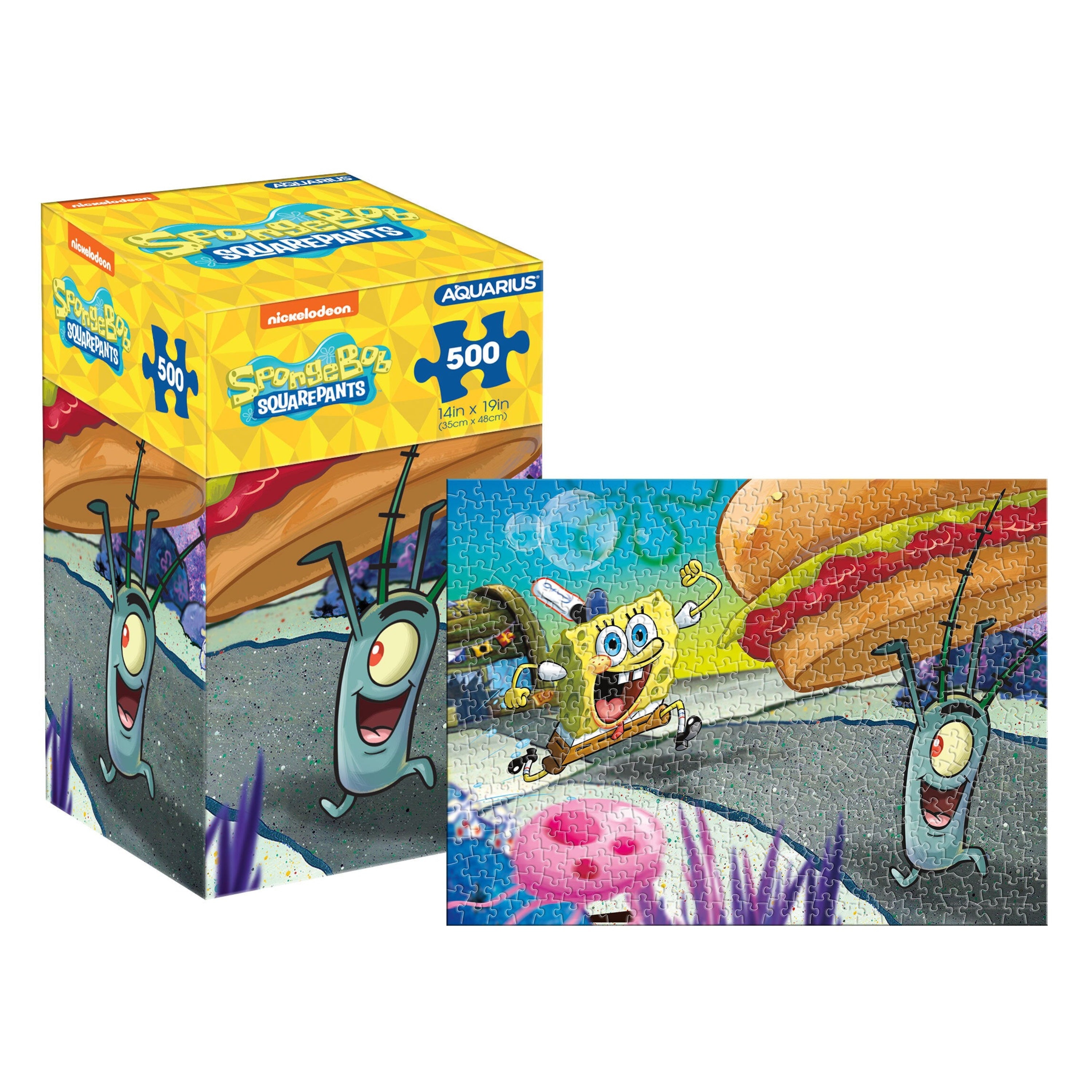 SPONGEBOB SQUAREPANTS - Plankton 500 Piece Jigsaw Puzzle (Vertical Box ...
