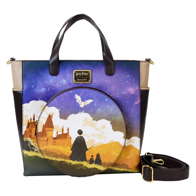 LOUNGEFLY : HARRY POTTER - Hogwarts Starry Sky Convertible Backpack & – Cool-Merch
