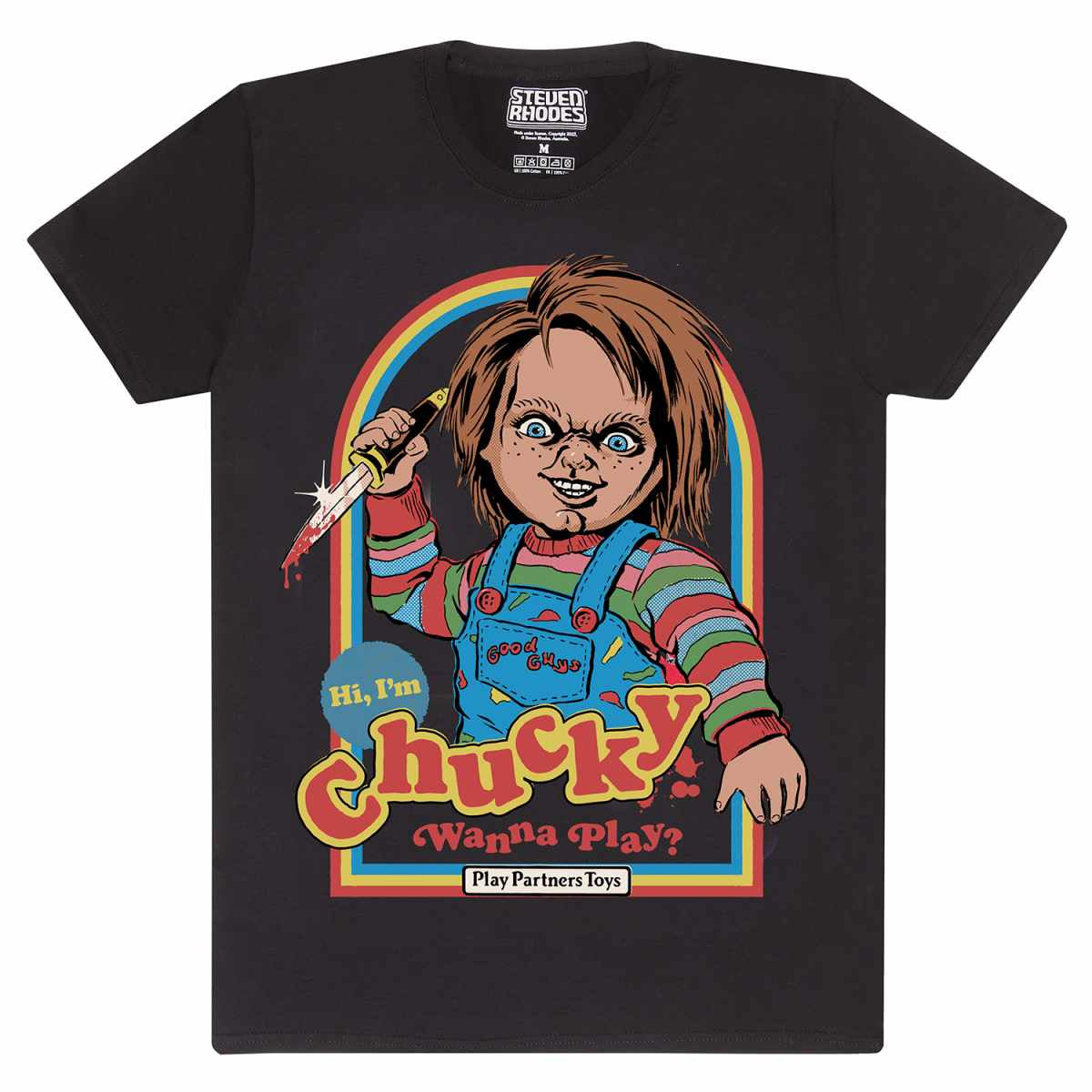 STEVEN RHODES - Chucky Wanna Play T-Shirt – Cool-Merch