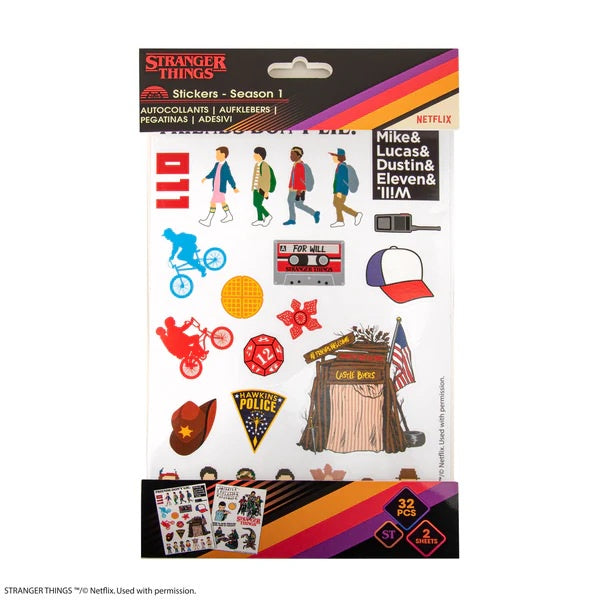 STRANGER THINGS - Season 1 Sticker Set – Cool-Merch
