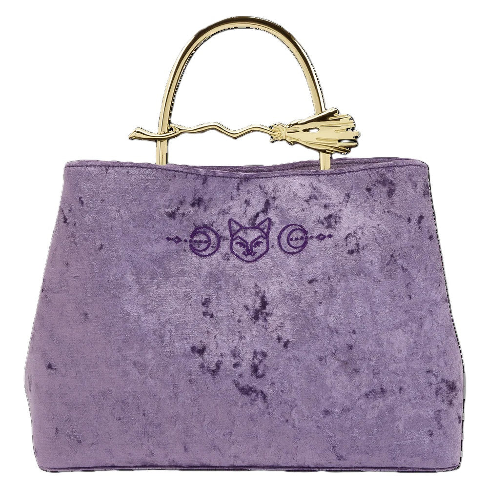 LOUNGEFLY : DISNEY - Hocus Pocus Velvet Broom Handle Handbag – Cool-Merch