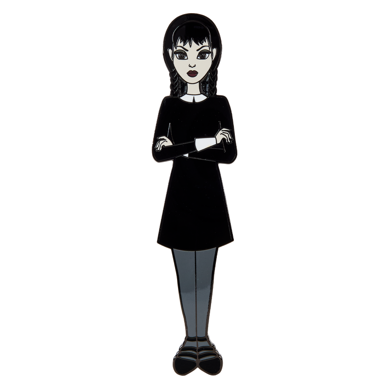 LOUNGEFLY : WEDNESDAY - Wednesday Addams Paper Doll Magnetic Pin Set ...