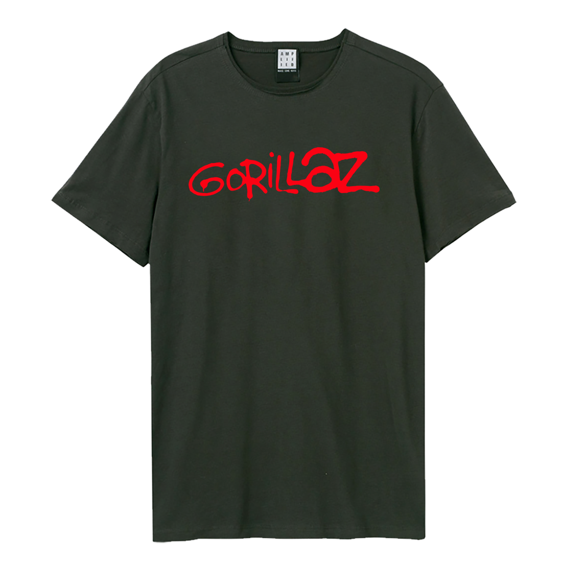 GORILLAZ - Logo Amplified Charcoal T-Shirt – Cool-Merch
