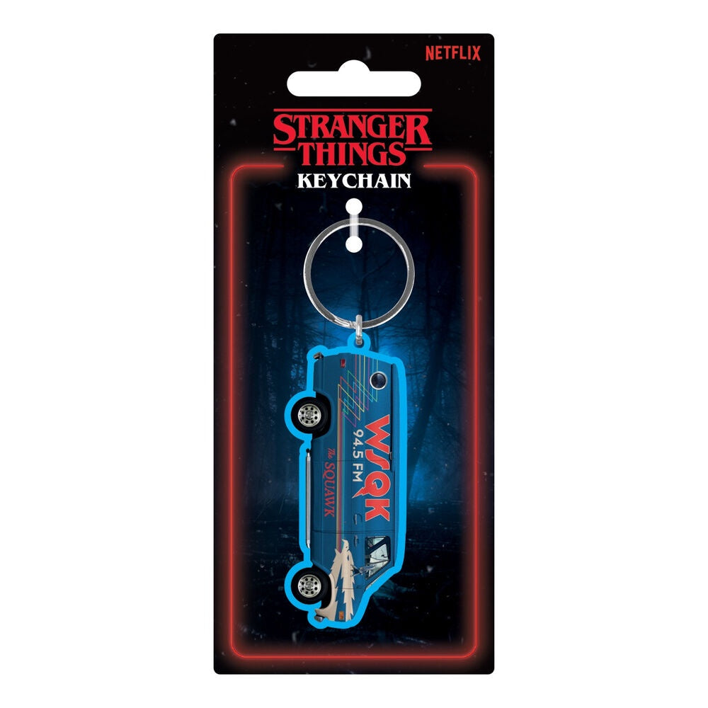 STRANGER THINGS - WSQK Van Rubber Keyring – Cool-Merch